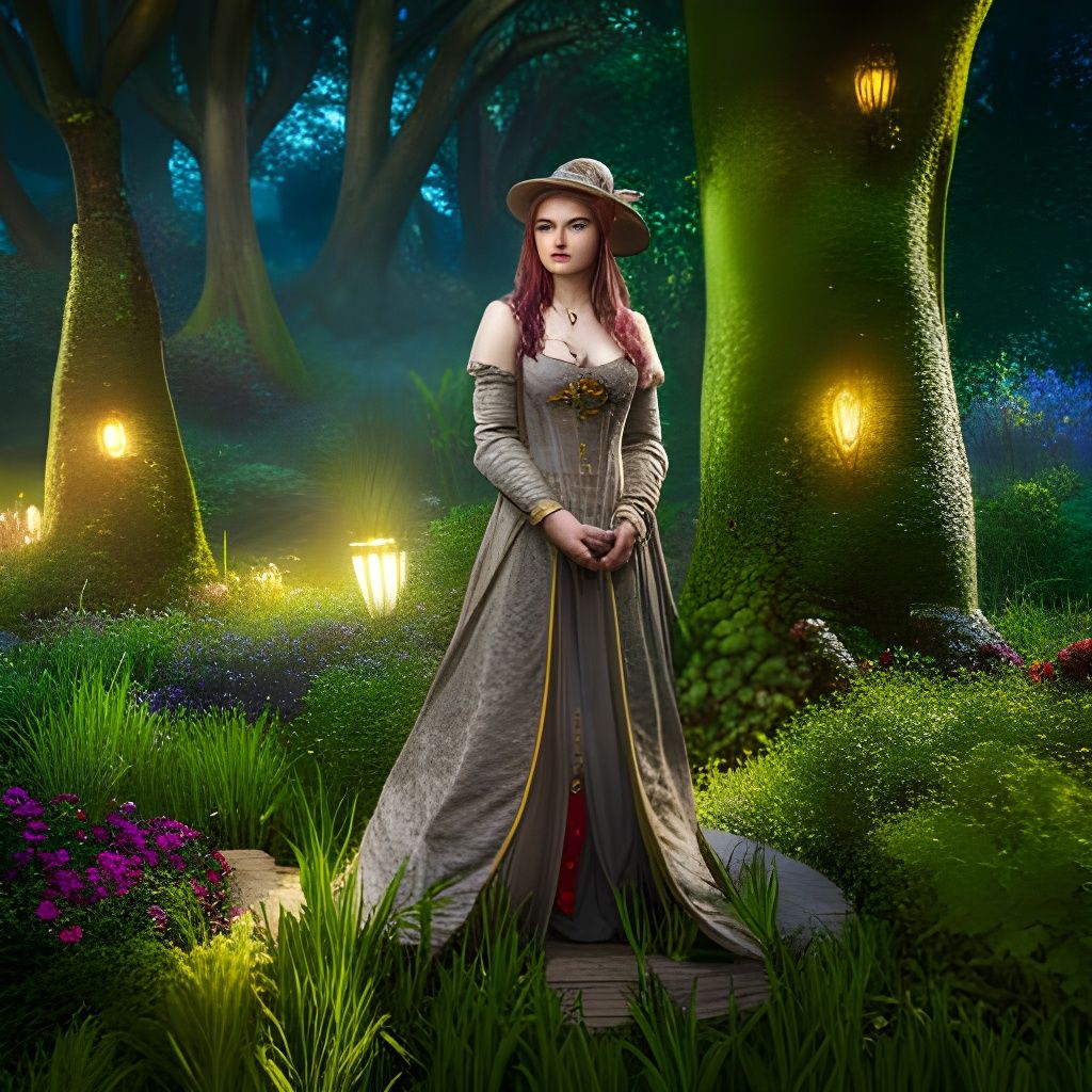 A maiden in the forest - AI Generated Artwork - NightCafe Creator