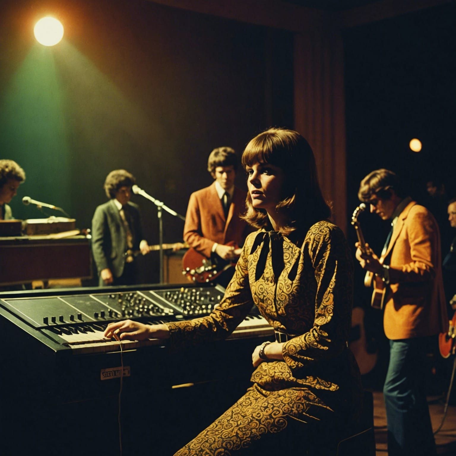 Groovy 60s music scene. - AI Generated Artwork - NightCafe Creator