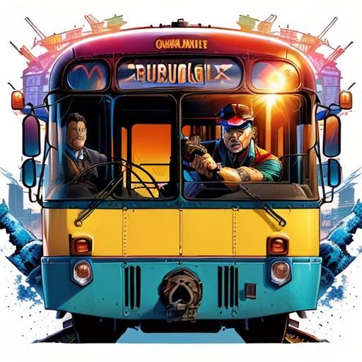 All aboard the Struggle Bus - AI Generated Artwork - NightCafe Creator