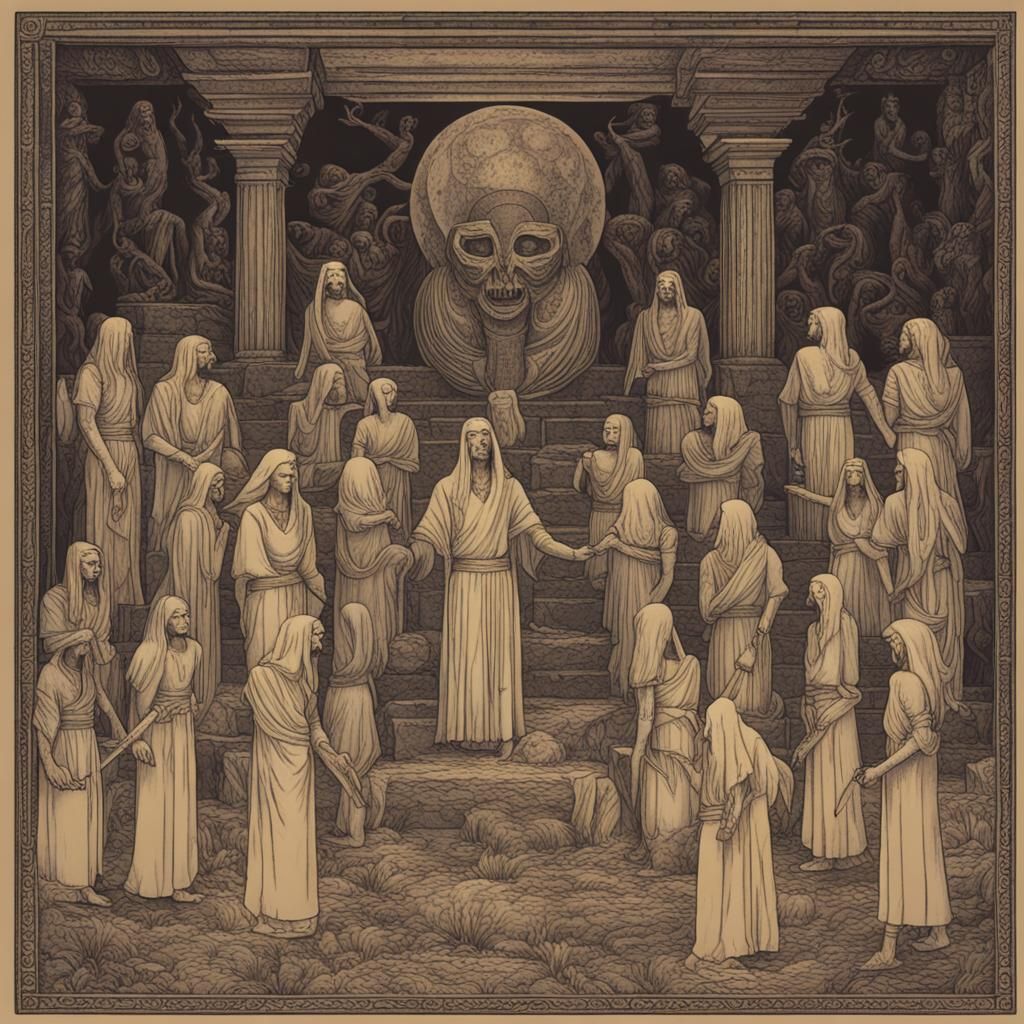 ancient cult - AI Generated Artwork - NightCafe Creator