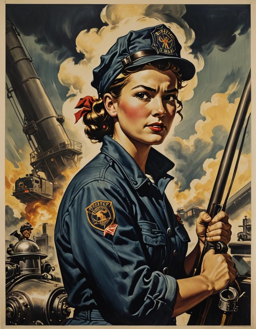 Rosie the Riveter #4 - AI Generated Artwork - NightCafe Creator