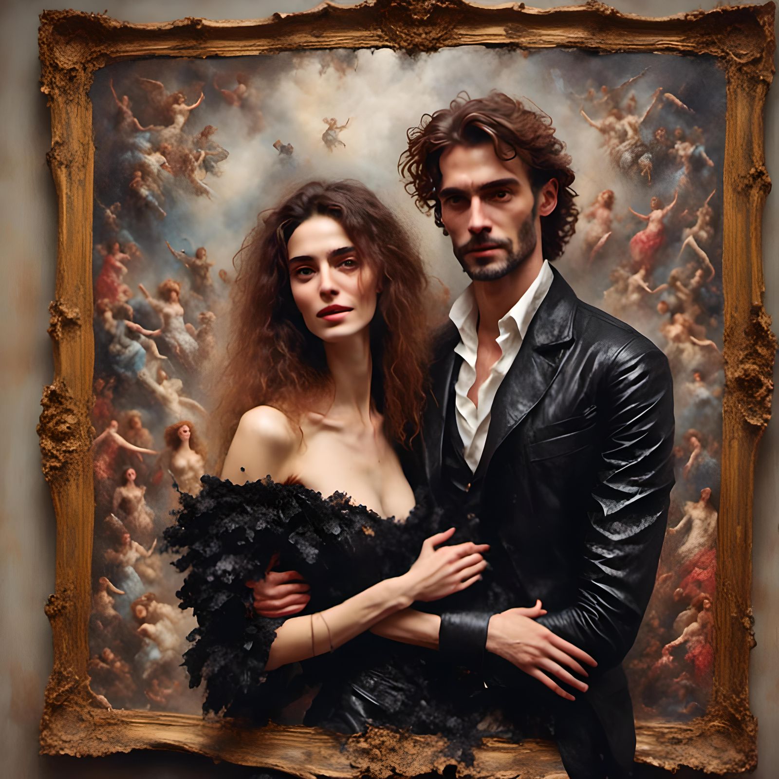 A surrealistic rendition of a happy couple - AI Generated Artwork ...