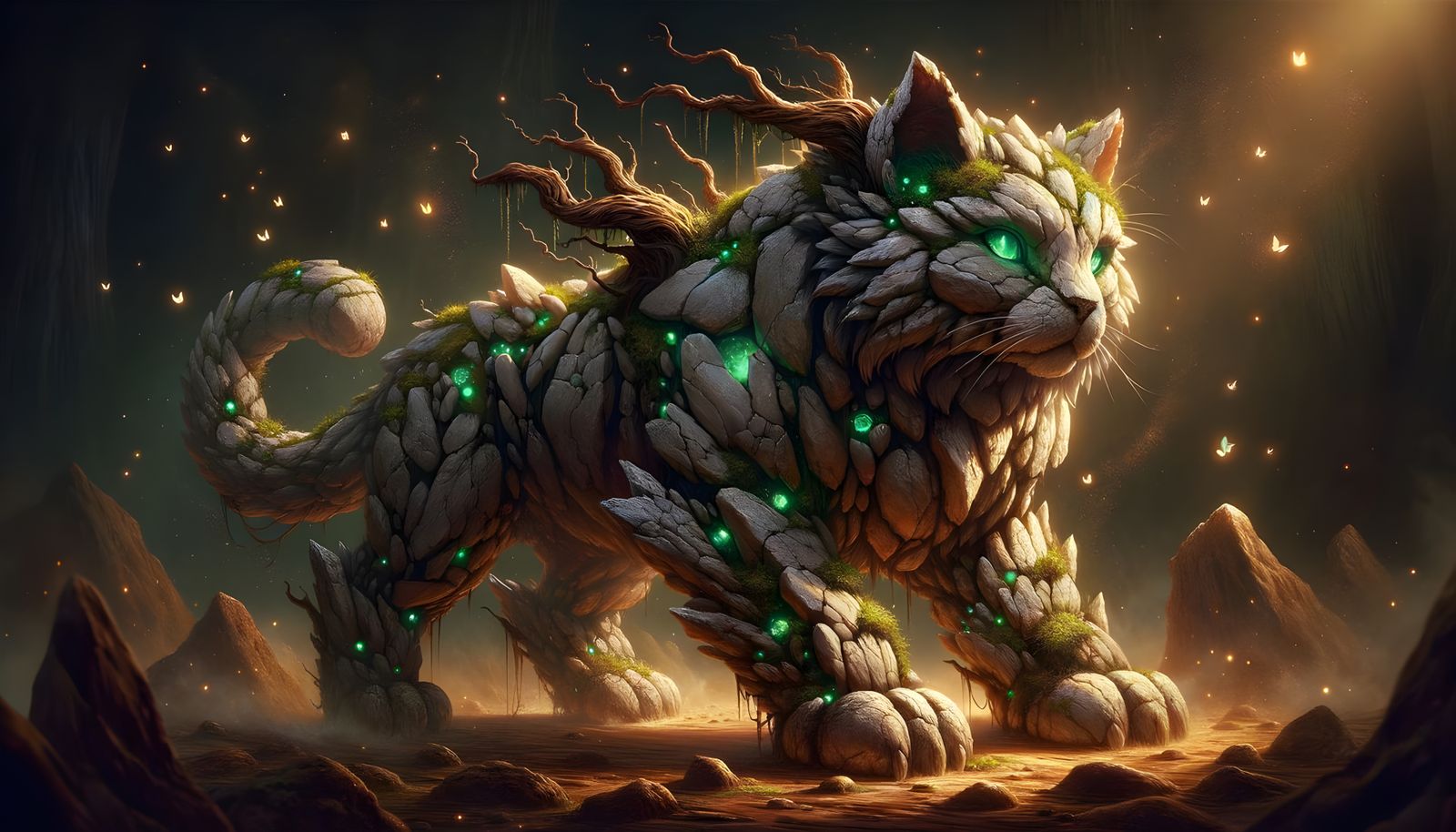 A mythic earth elemental cat - Ancient Earth Elemental Cat R...