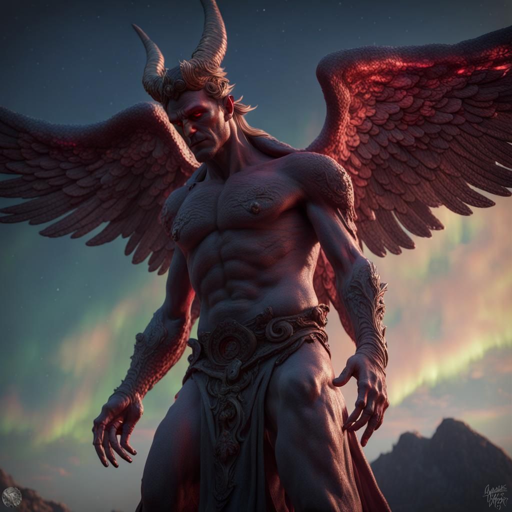 male Satan the beautiful angel, Vivacious, Cyberparadism, Glowwave ...