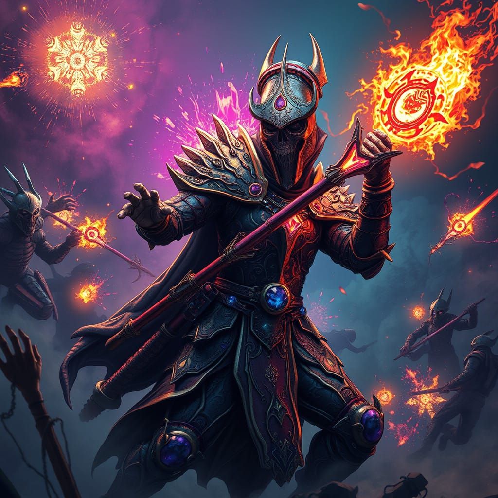 magical holographic electric fire shocker