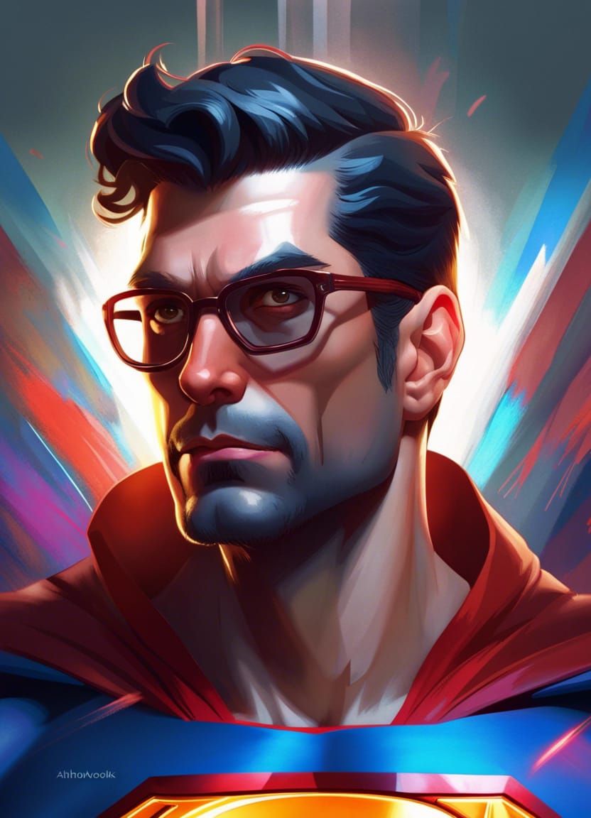 Hipster Superman - AI Generated Artwork - NightCafe Creator