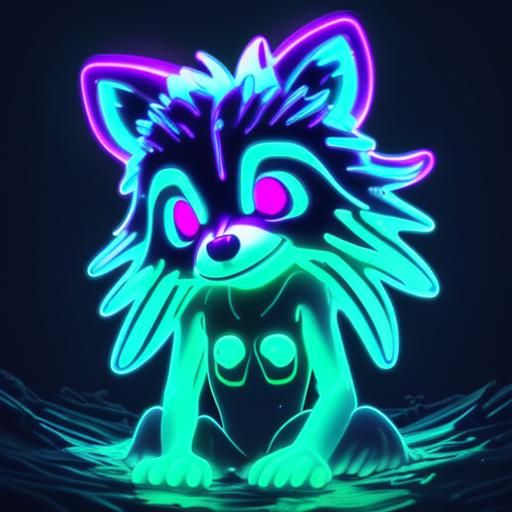 Raccoon Rave - AI Generated Artwork - NightCafe Creator