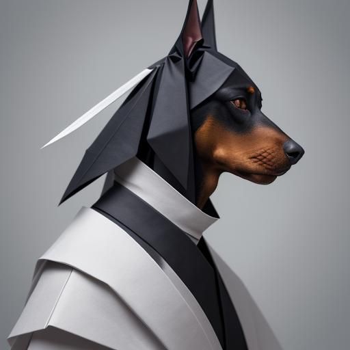 Samurai doberman - AI Generated Artwork - NightCafe Creator