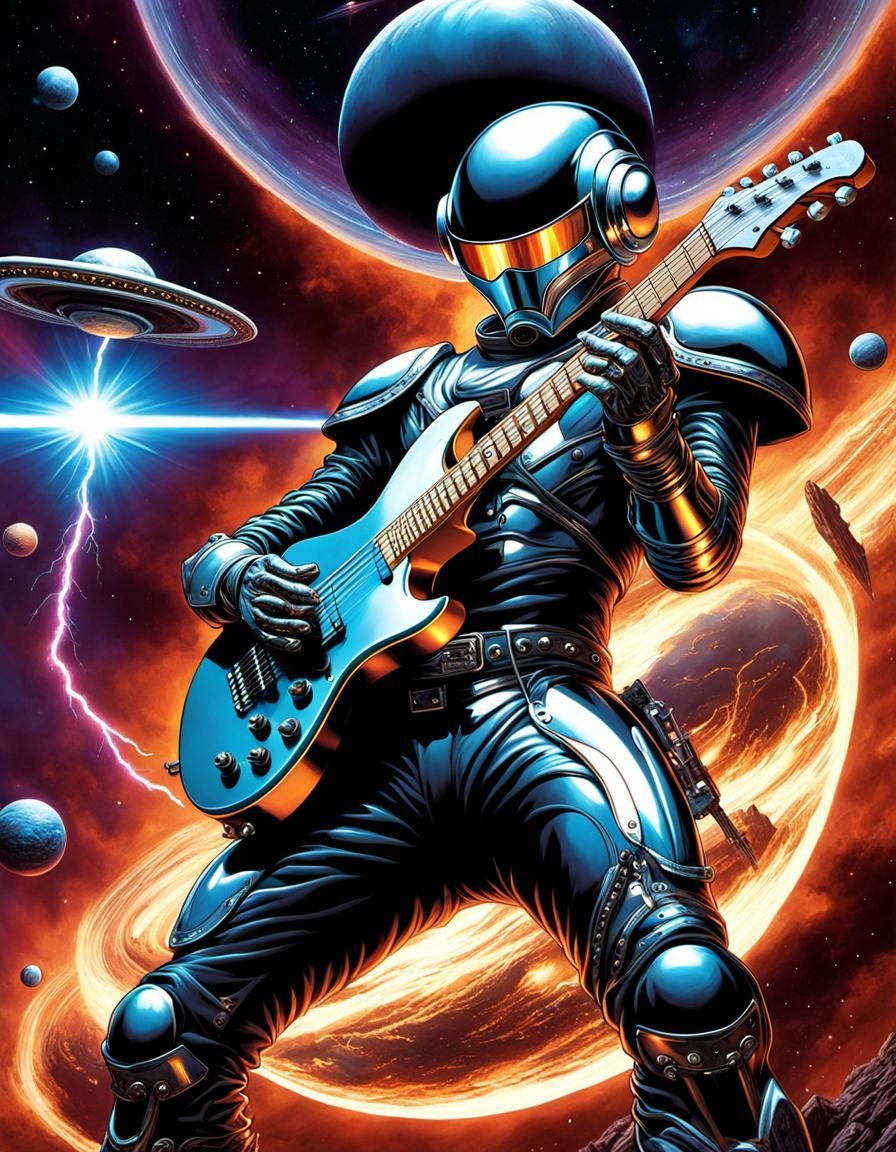 Heavy Metal Android - AI Generated Artwork - NightCafe Creator