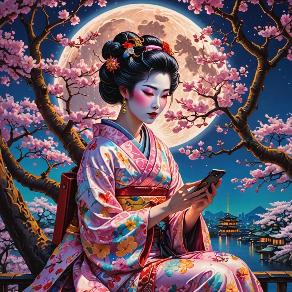 Scrolling Through Insta - AI Generated Artwork - NightCafe Creator