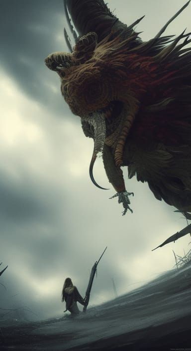 Miley cyrus sword fighting Hyperrealistic, splash art, concept art, mid ...