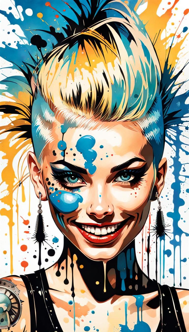 Ink Girl 🖋️ - AI Generated Artwork - NightCafe Creator