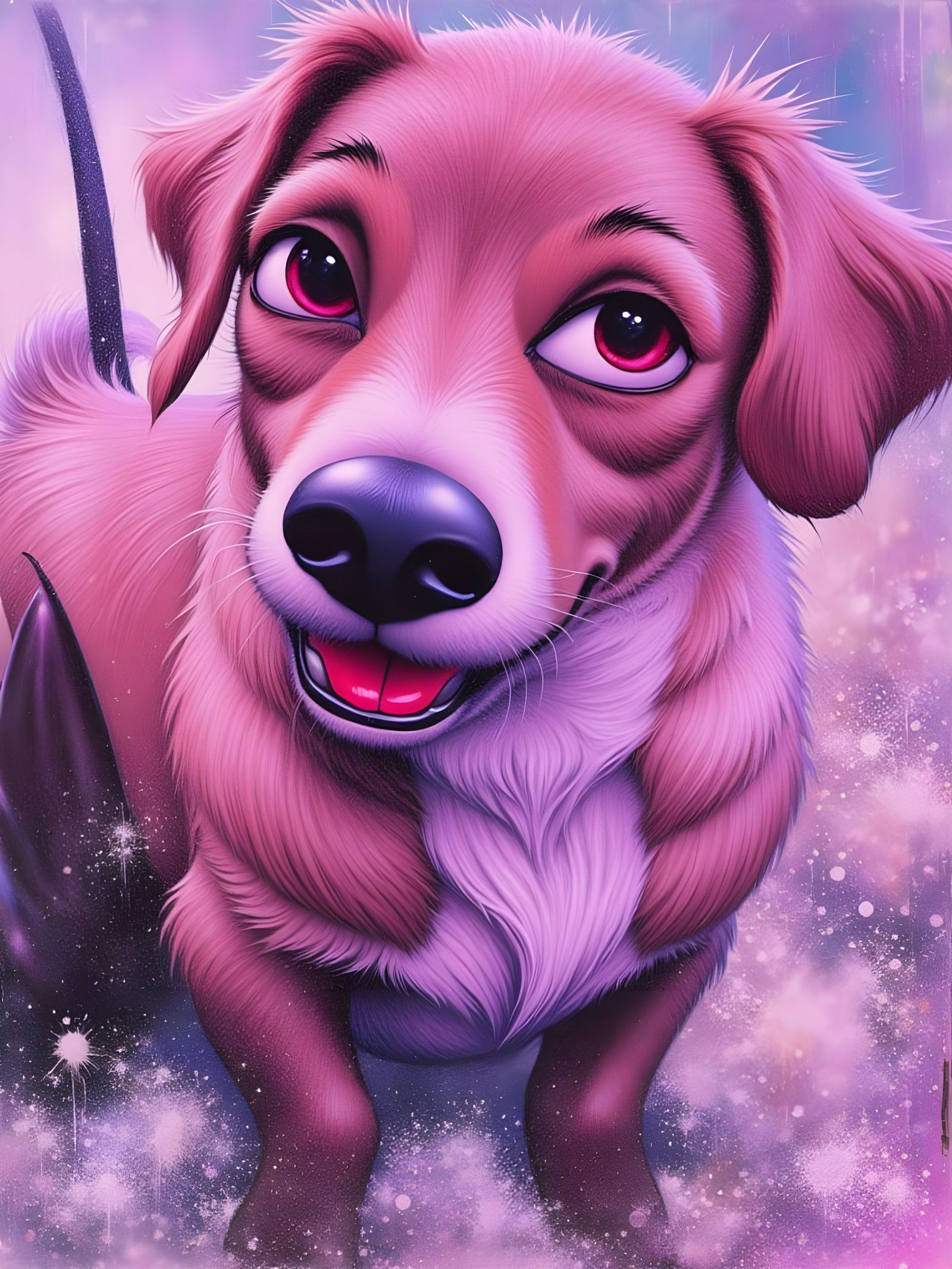 Disney style Doggo! - Whimsical Disney-Style Dog Character
