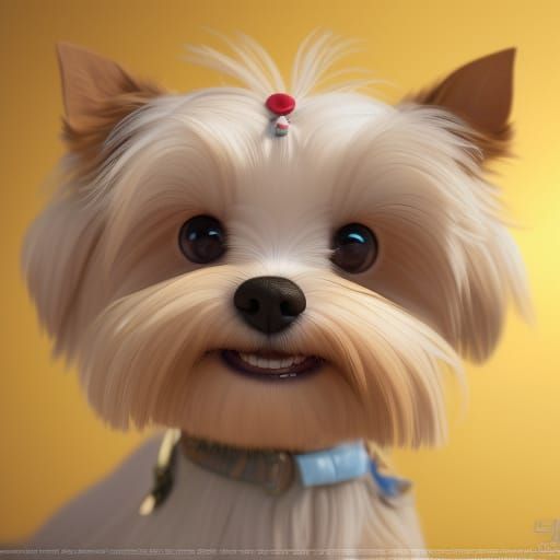 Yorkie - AI Generated Artwork - NightCafe Creator