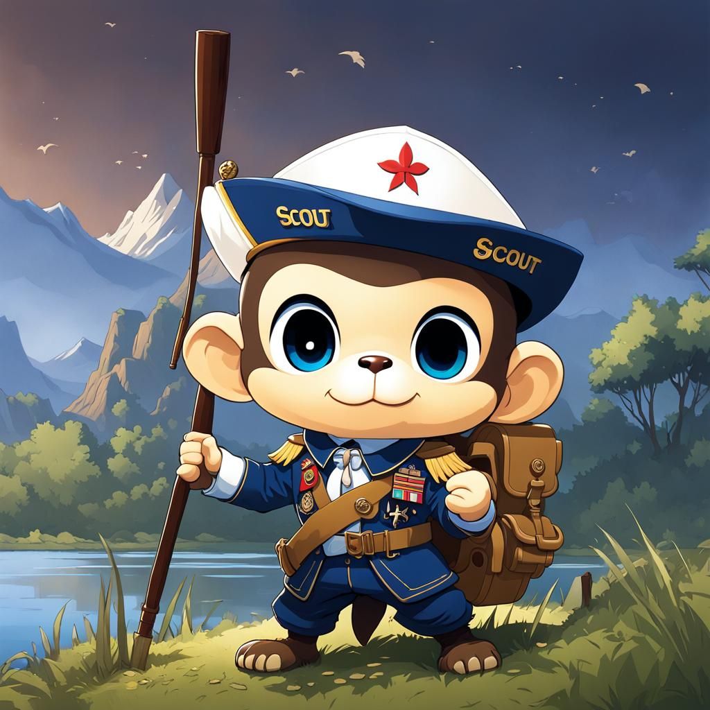 Monkey Scout - AI Generated Artwork - NightCafe Creator