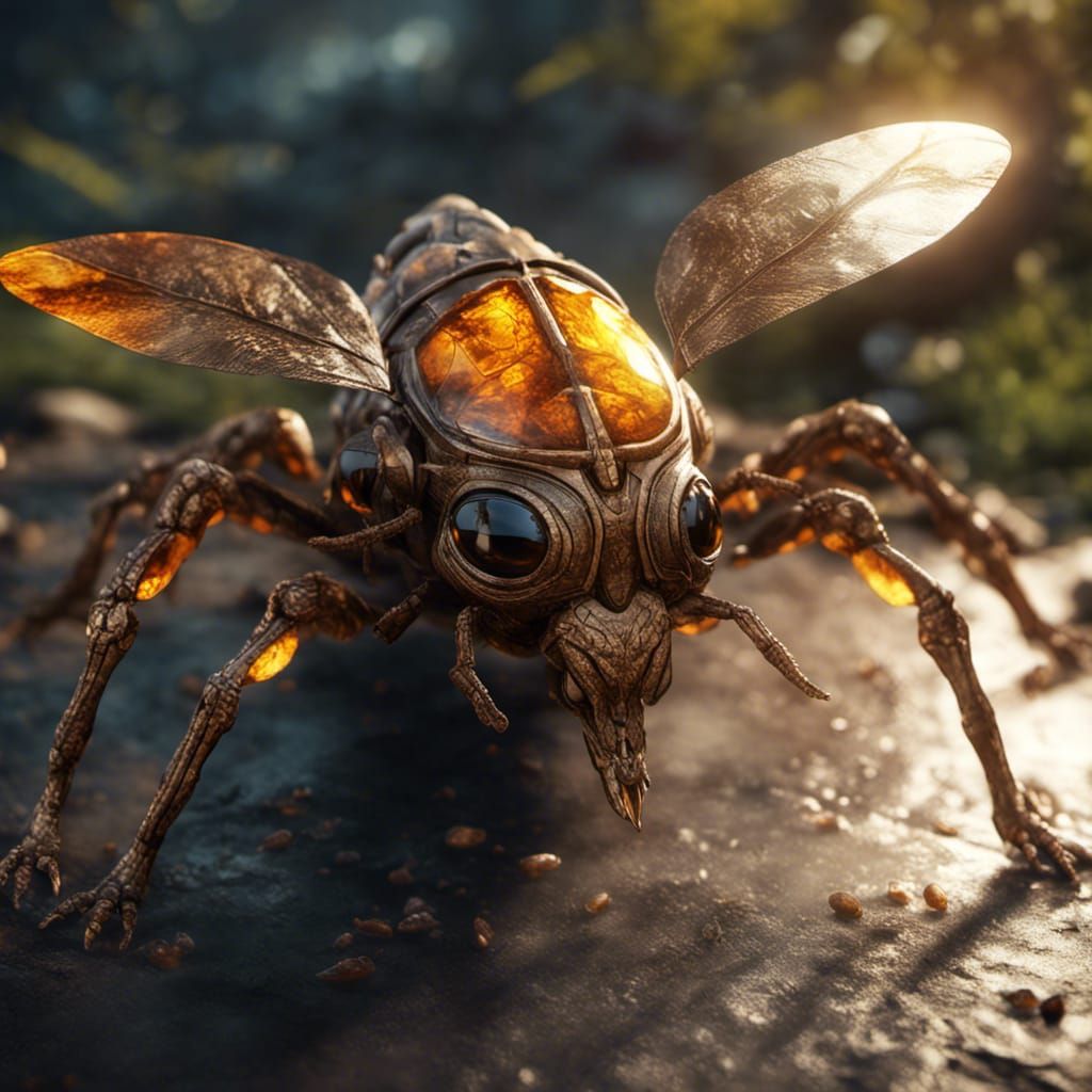 Mecha Dragonfly - AI Generated Artwork - NightCafe Creator
