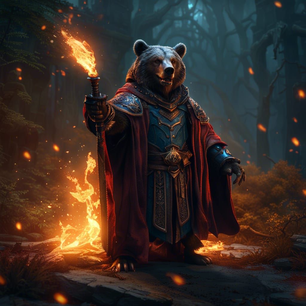 Bear Mage - AI Generated Artwork - NightCafe Creator