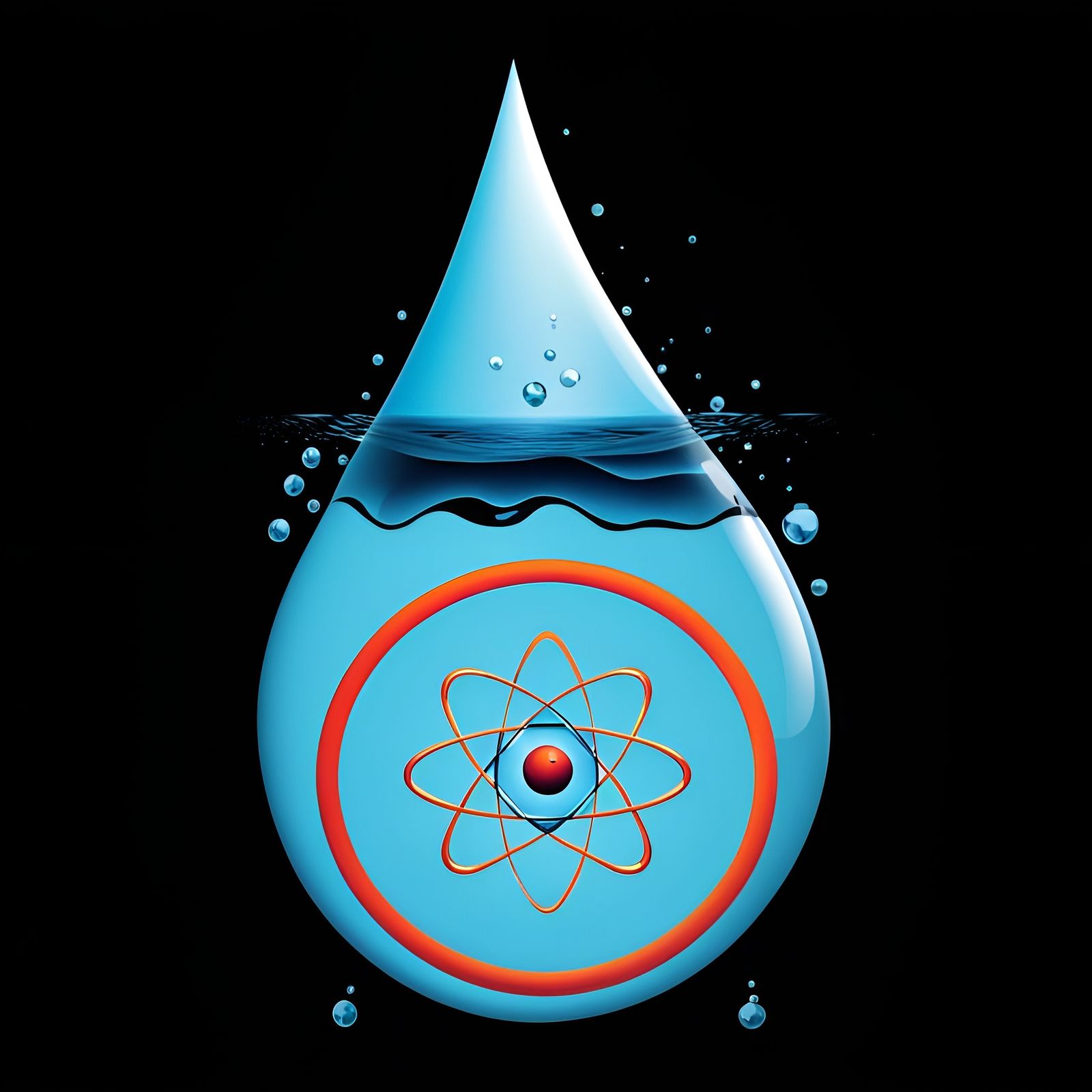 atom dna water - AI Generated Artwork - NightCafe Creator