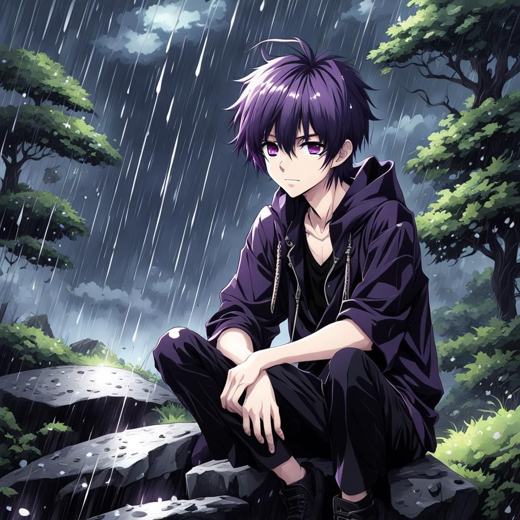 Violet boy. - AI Generated Artwork - NightCafe Creator