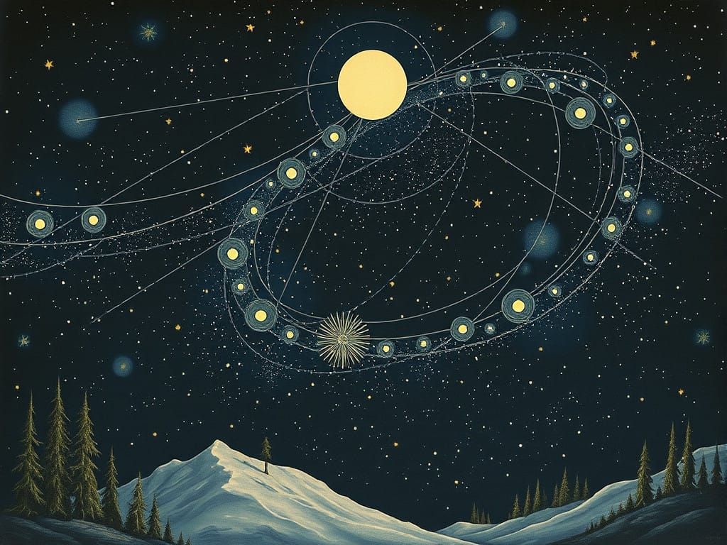 Starry Night - Cosmic Quantum Dreamscape