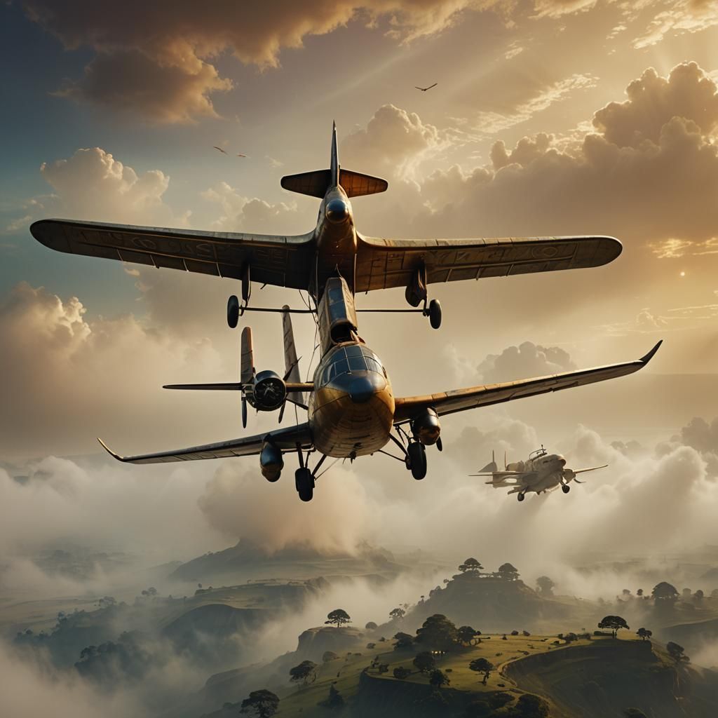 Ancient Indian Aircraft Mysterious Ruins Unveiled - AI Art