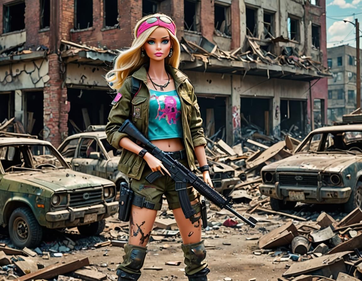 Post-Apocalyptic Barbie. - AI Generated Artwork - NightCafe Creator