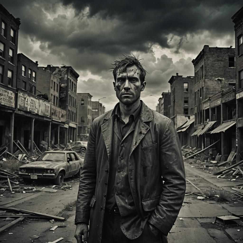 Post-apocalyptic portrait - AI Generated Artwork - NightCafe Creator