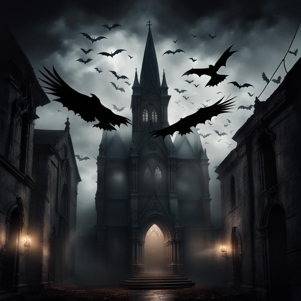 Haunted Church - AI Generated Artwork - NightCafe Creator