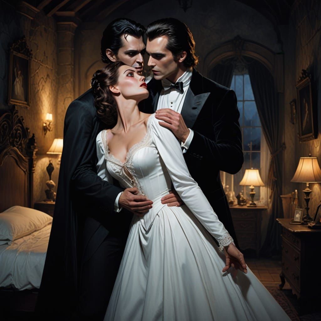 The Kiss with Black Mantle 606 - Vampires' Midnight Embrace ...