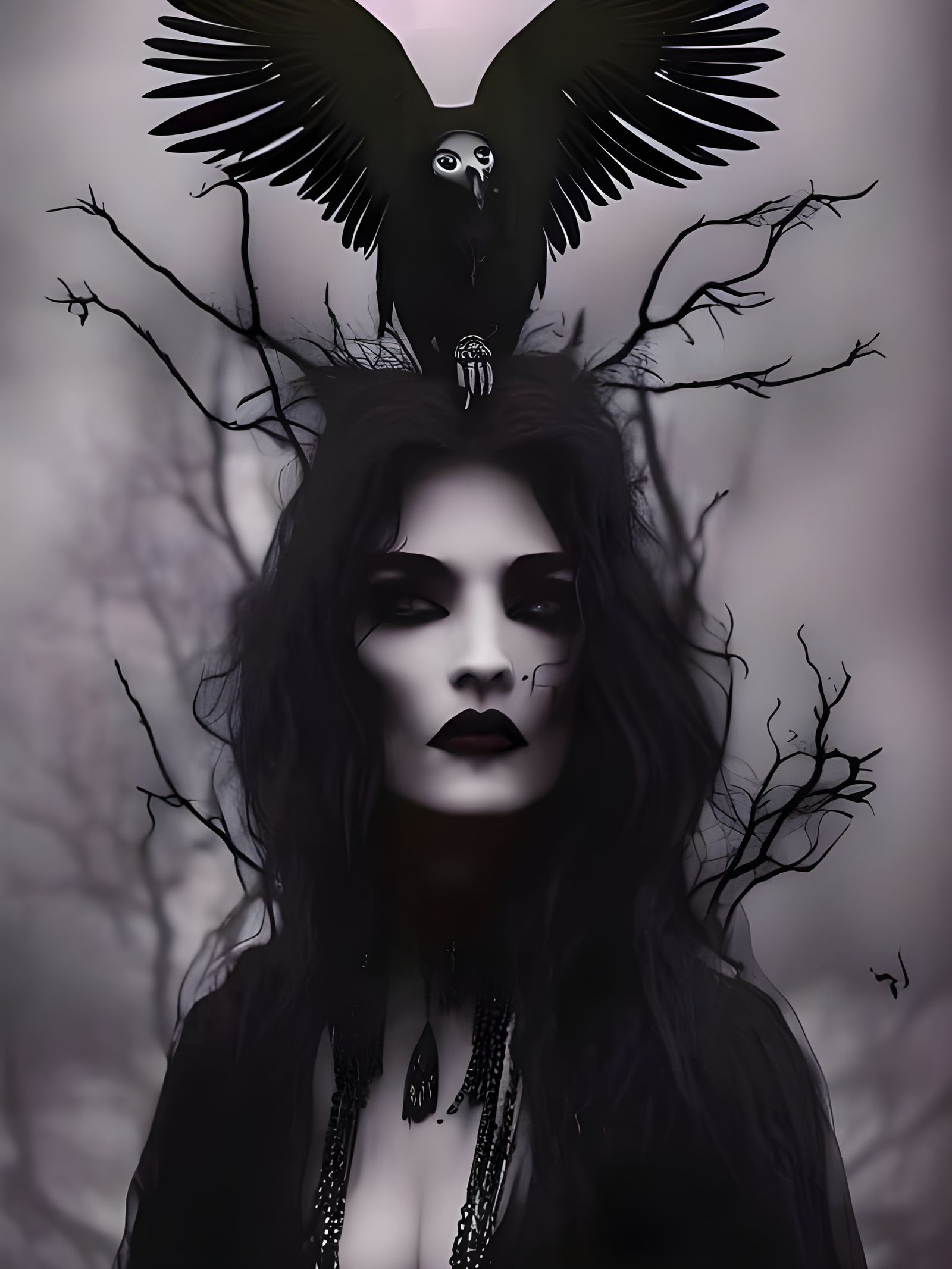 Matron of Ravens - AI Generated Artwork - NightCafe Creator