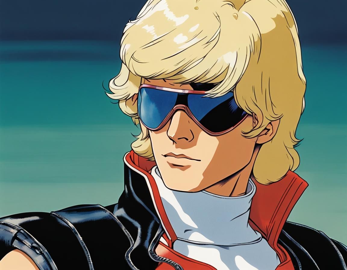 Char Aznable, attractive androgynous svelte lithe feminine man, long ...
