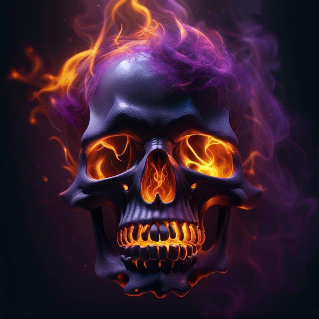 Skull 💀 - AI Generated Artwork - NightCafe Creator