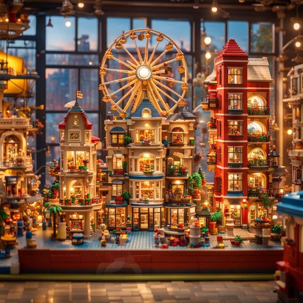 LEGO Shop Window Displays - AI Generated Artwork - NightCafe Creator
