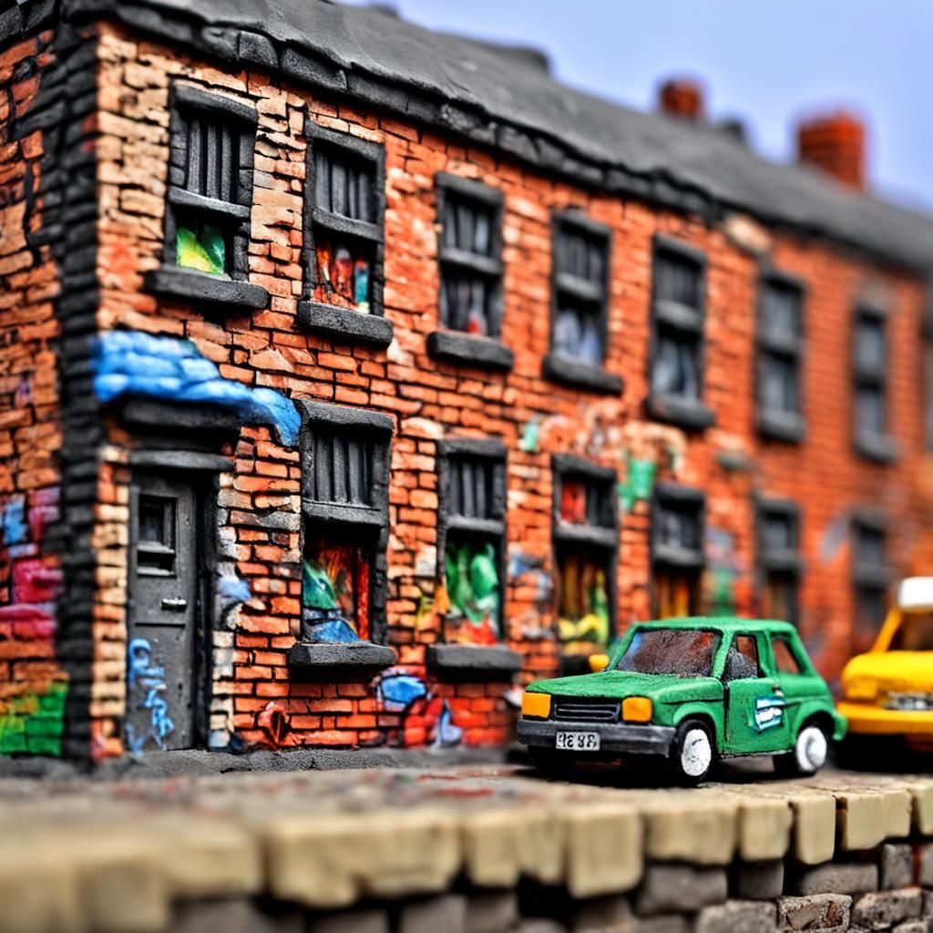 miniature graffiti riffing on single germ theory by miniature street ...