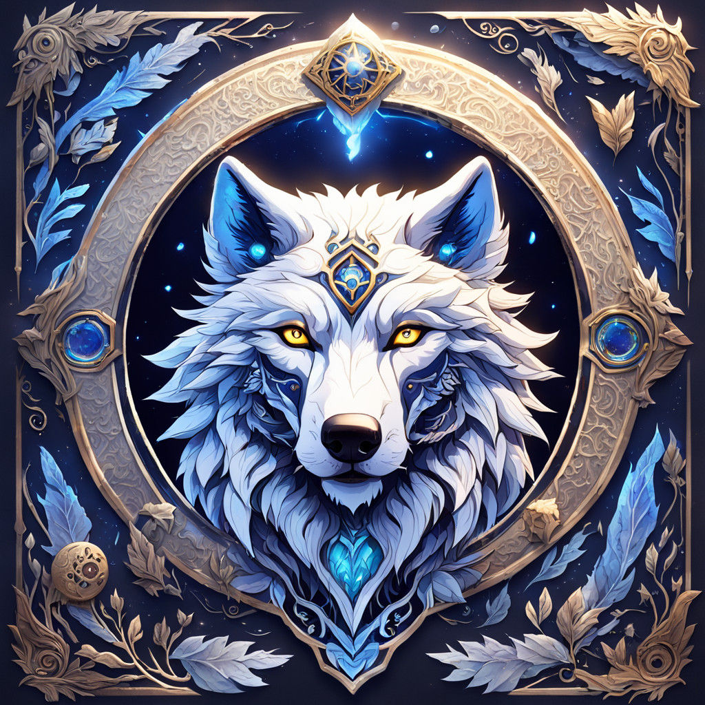 Legendary Wolf trading card, "Seiko, the Frost-born Alpha!"