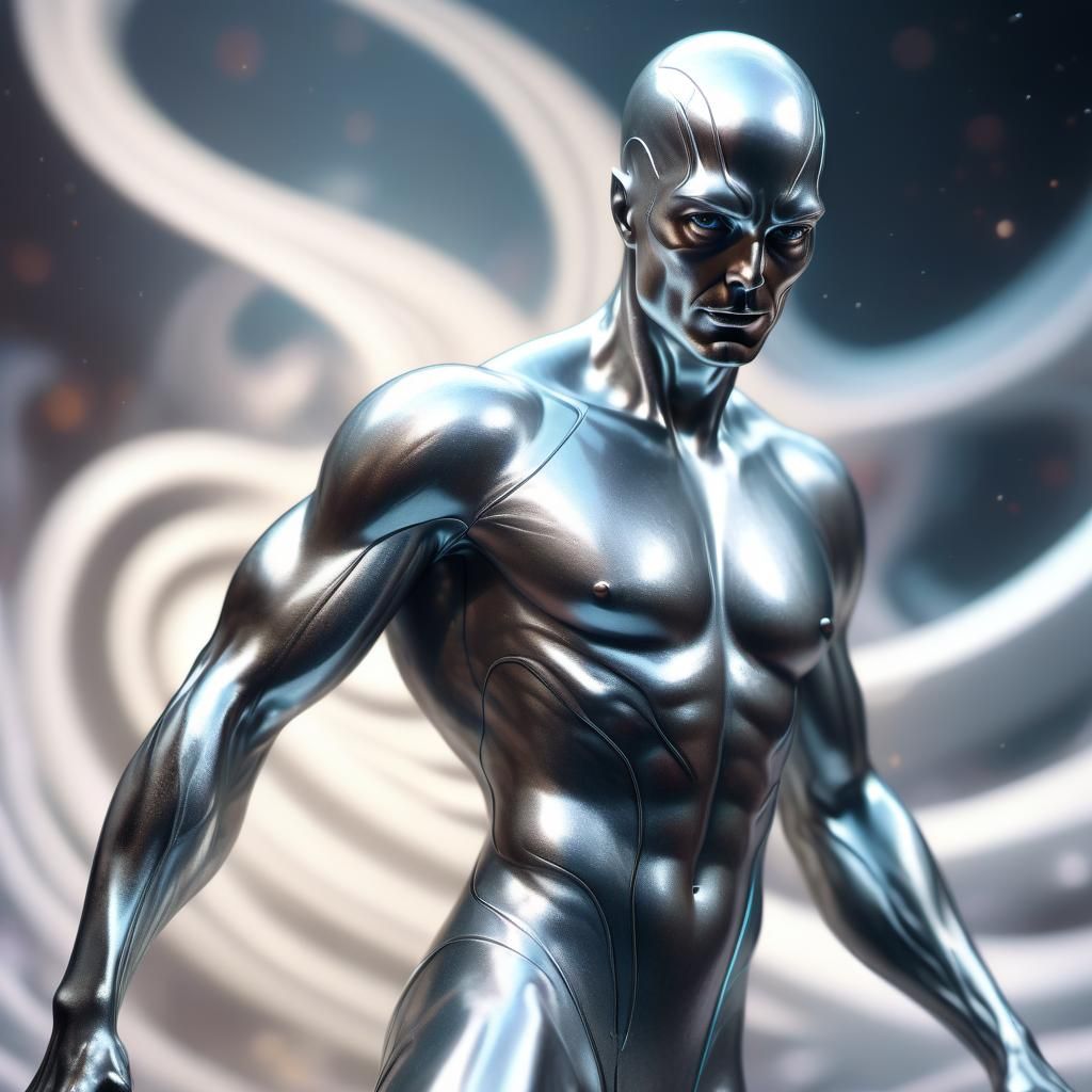 Silver surfer…. - AI Generated Artwork - NightCafe Creator