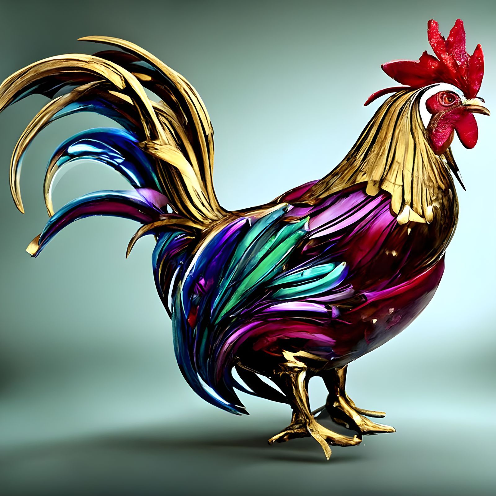 Rooster - AI Generated Artwork - NightCafe Creator