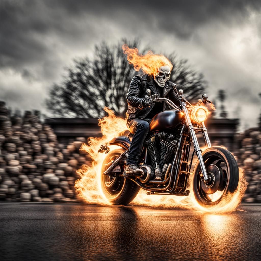 Ghost Rider - AI Generated Artwork - NightCafe Creator