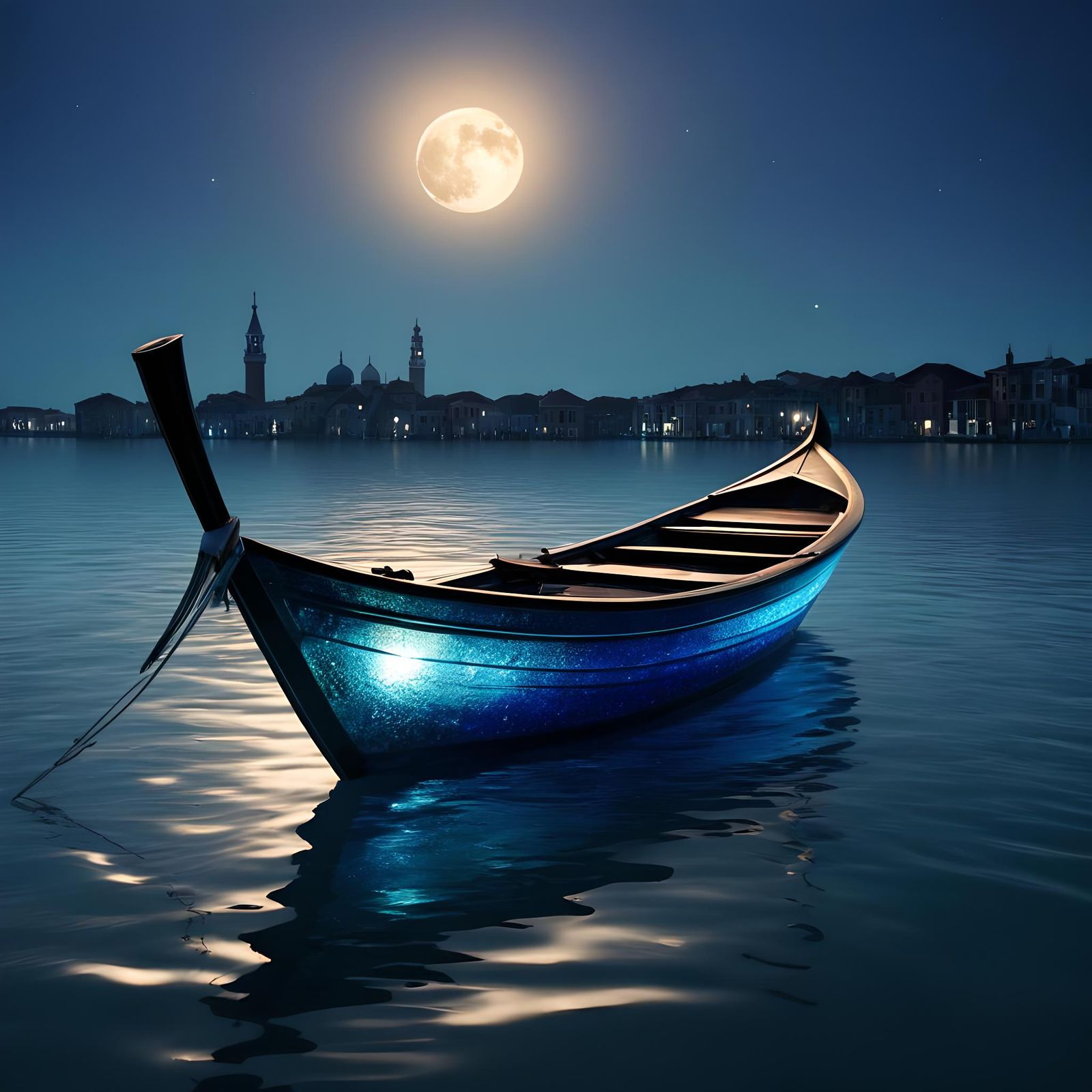 Murano Glass Boat - AI Generated Artwork - NightCafe Creator