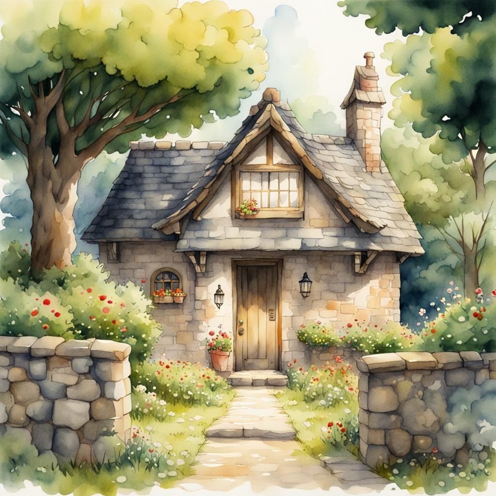 COUNTRY COTTAGES COLLECTION #16 - AI Generated Artwork - NightCafe Creator