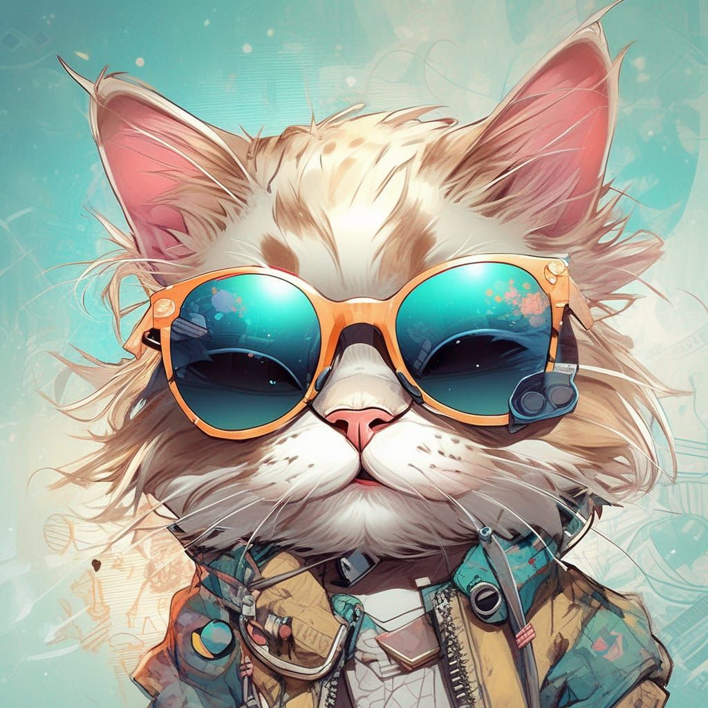 cute cat - AI Generated Artwork - NightCafe Creator