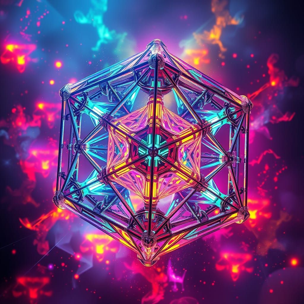 Tesseract Four: Matter - Hyperrealistic Tesseract Concept Ar...