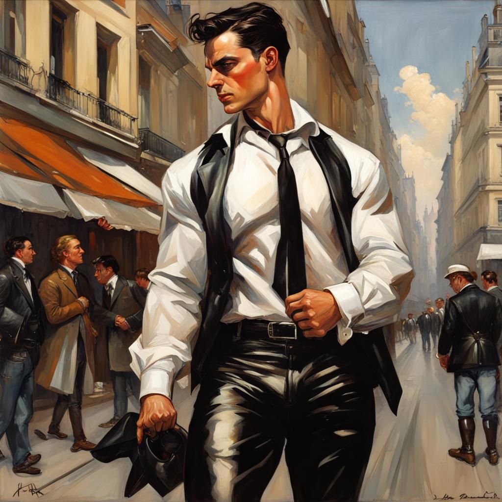 Man in Paris - AI Generated Artwork - NightCafe Creator