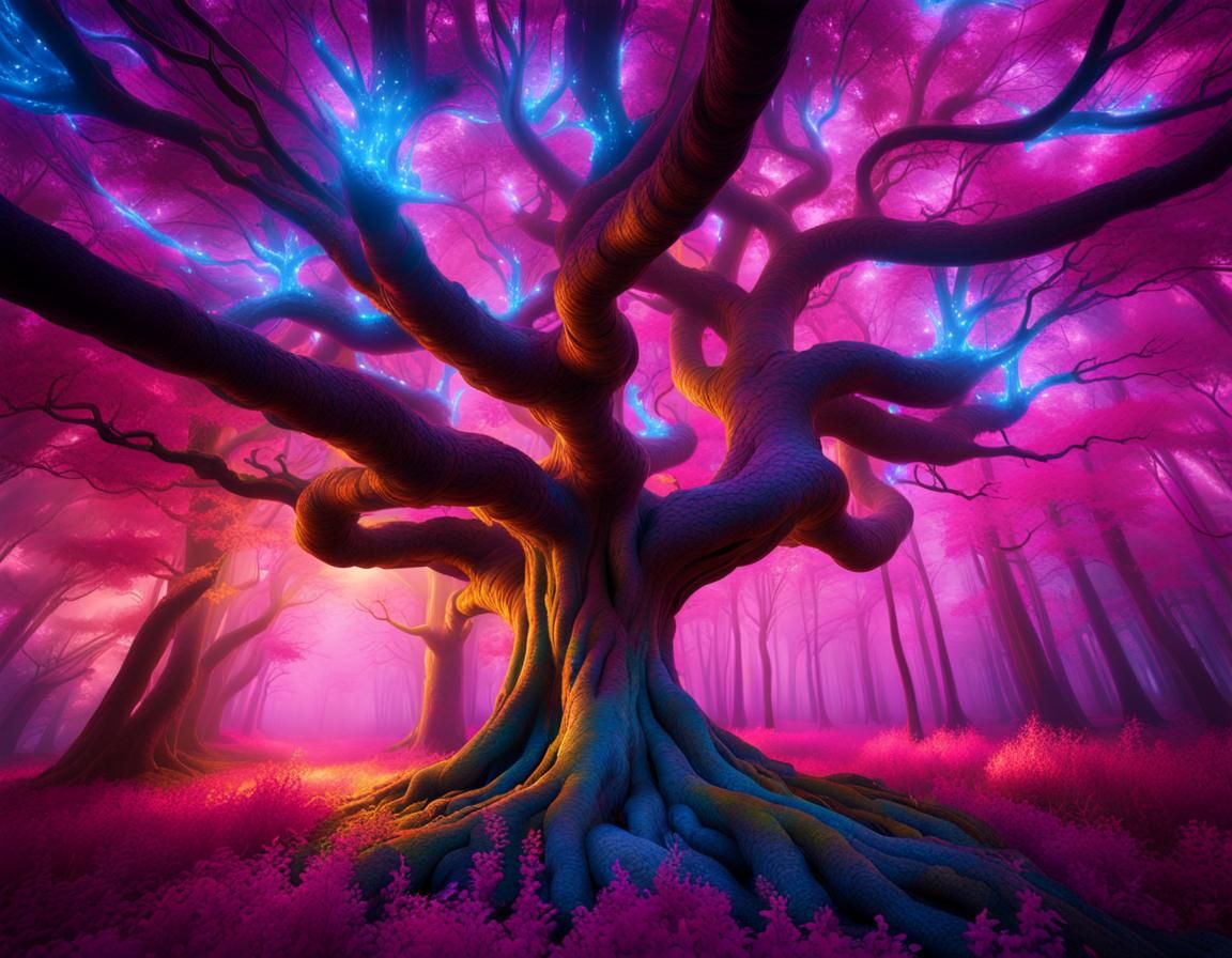 Tree of Dreams - synaptic forest mind - AI Generated Artwork ...