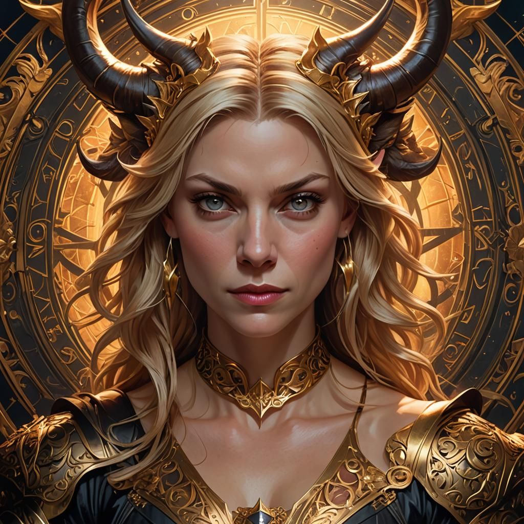 Intense Aries Girl - AI Generated Artwork - NightCafe Creator