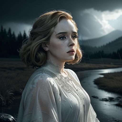 "Why did Adele cross the road?..." - AI Generated Artwork - NightCafe Creator