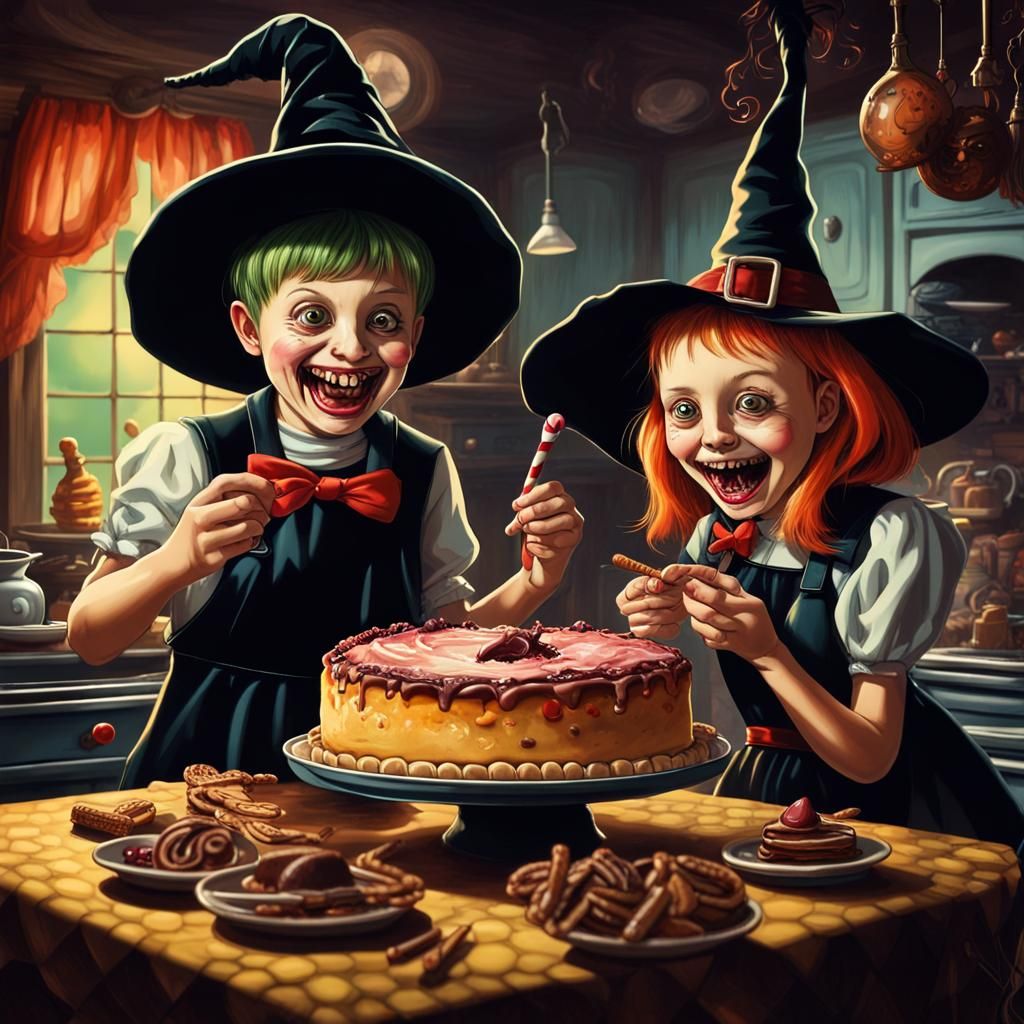 Hansel and Gretel's Revenge - AI Generated Artwork - NightCafe Creator
