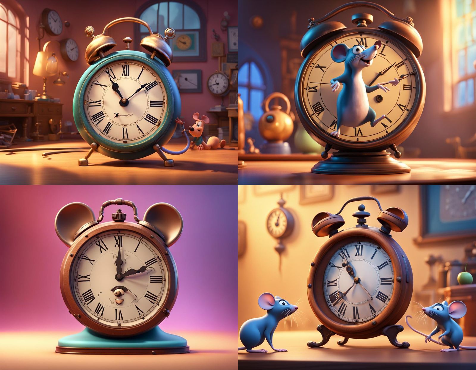 hICKORY DICKORY DOCK, the mouse ran up the clock. - AI Generated ...
