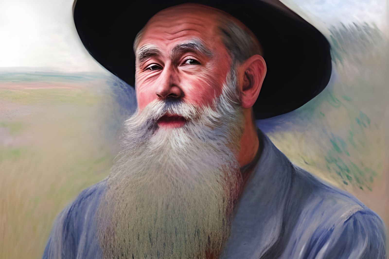 Old man with a beard, head and shoulders portrait, hyper detailed ...