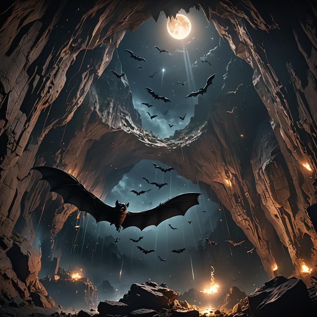 The real bat cave - AI Generated Artwork - NightCafe Creator